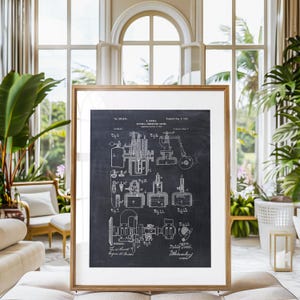 Diesel Engine Patent Print, Diesel Engine Wall Art Print - Etsy