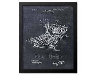 Court Reporter Stenotype Patent Print, Stenotype Patent Art, Stenograph ...