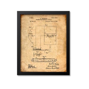 Marconi Radio Patent Print, Transmitting Electrical Signals Patent ...
