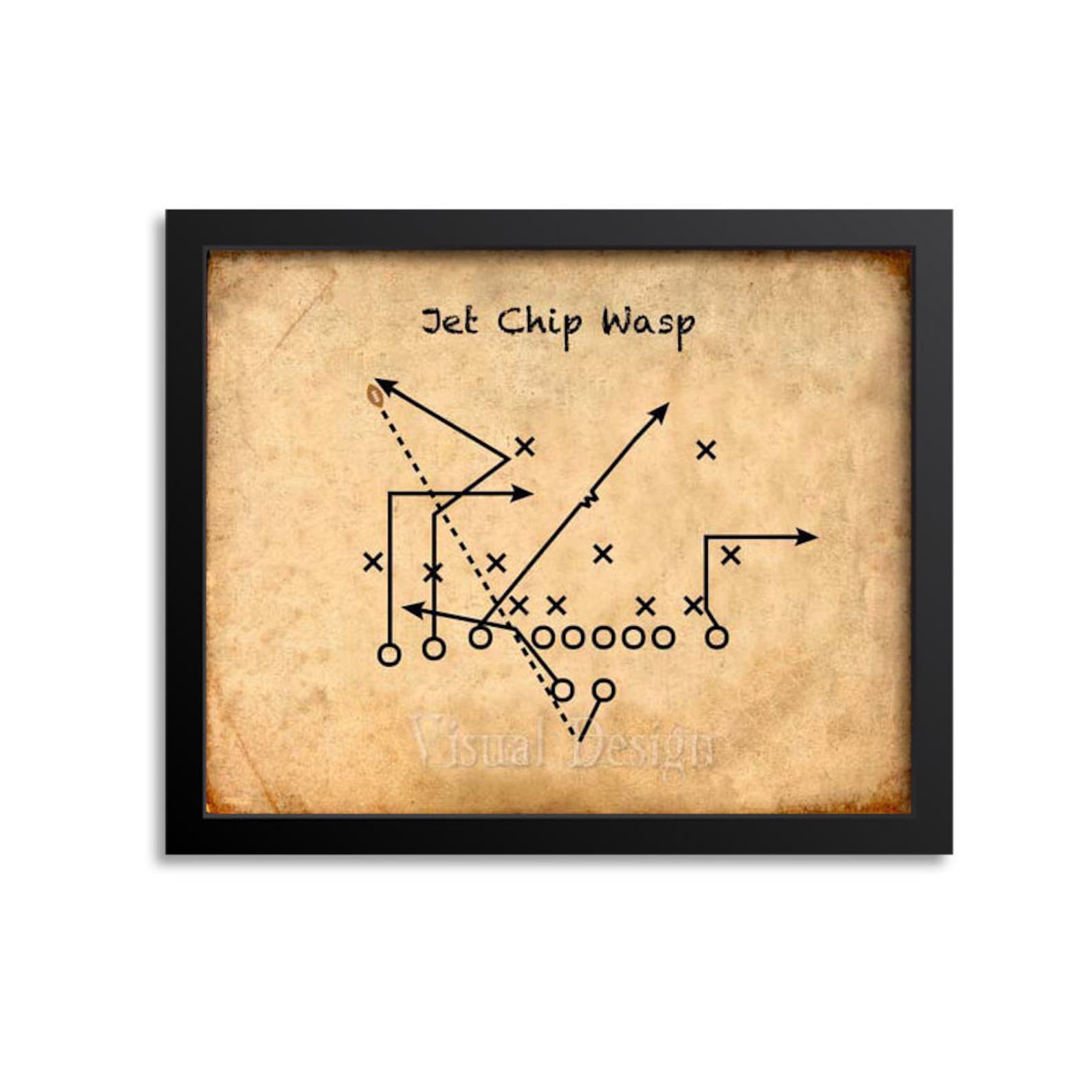 Jet Chip Wasp Football Play Football Art Kansas City - Etsy