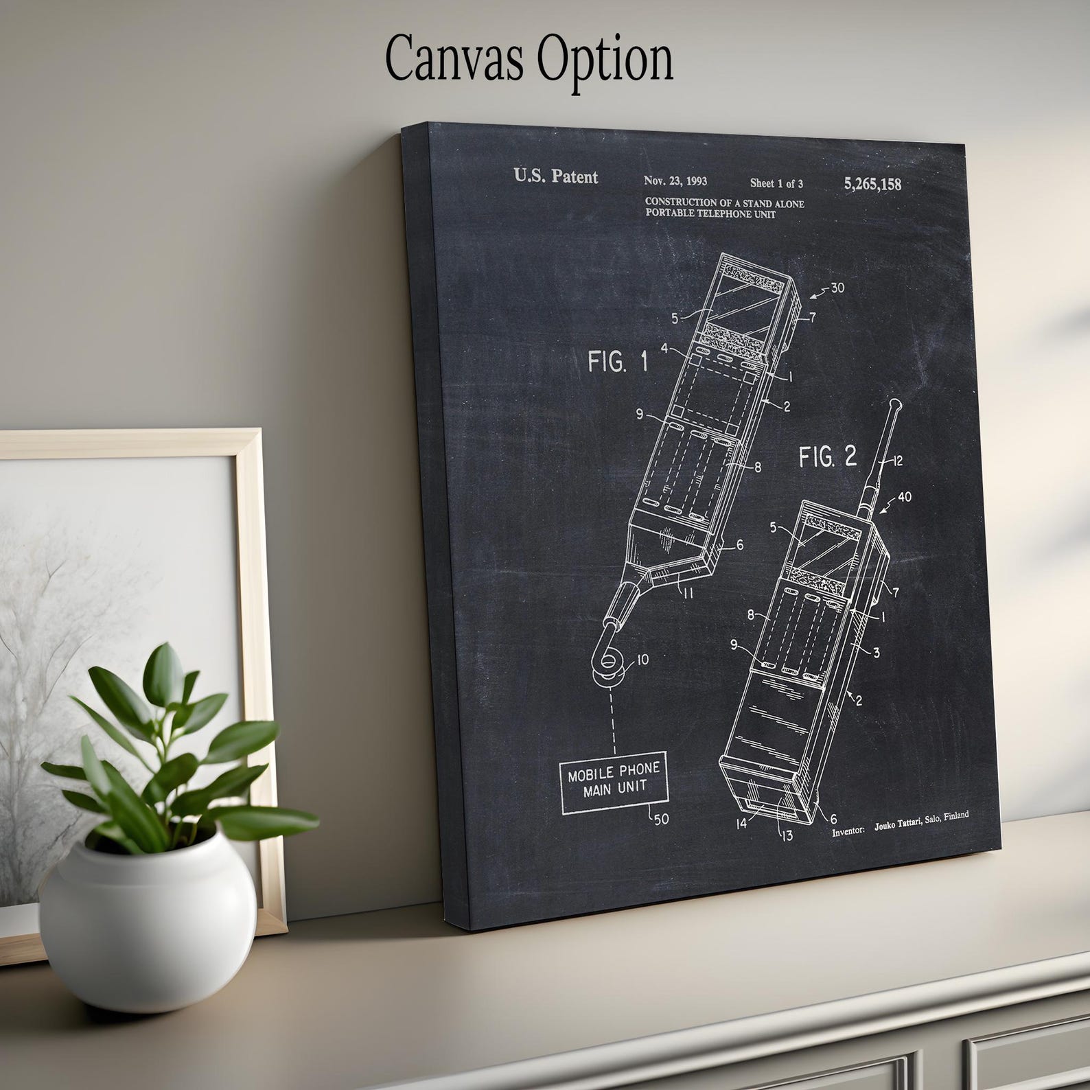 Cellular Phone Patent Print, Cell Phone Wall Art Poster - Etsy