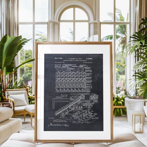 ENIAC Mainframe Computer Patent Print, ENIAC Computer Art, First ...