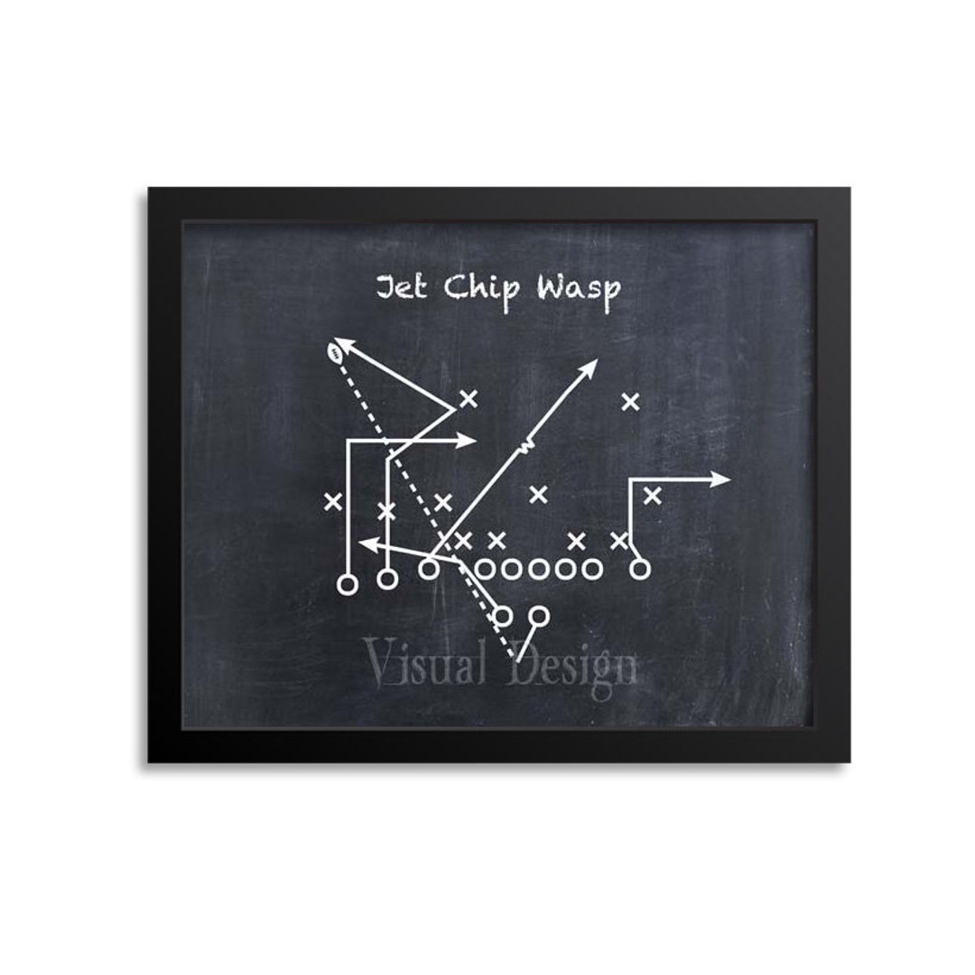 Jet Chip Wasp Football Play - Football Art - Kansas City Chiefs ...