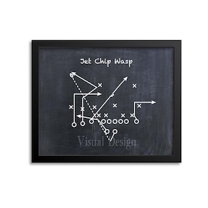 Jet Chip Wasp Football Play - Football Art - Kansas City Chiefs ...