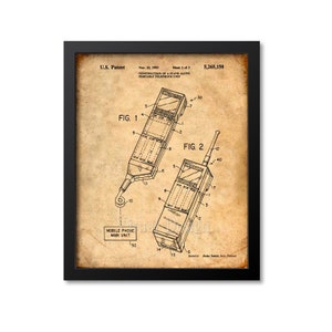 Cellular Phone Patent Print, Cell Phone Wall Art Poster - Etsy