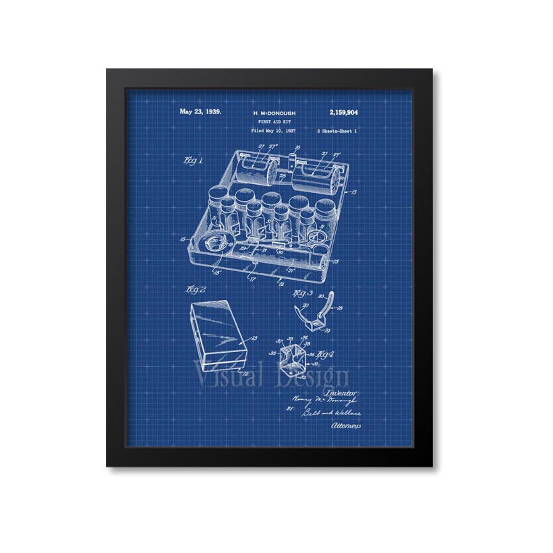 First Aid Kit Patent Print Patent Art Print Doctor Office - Etsy