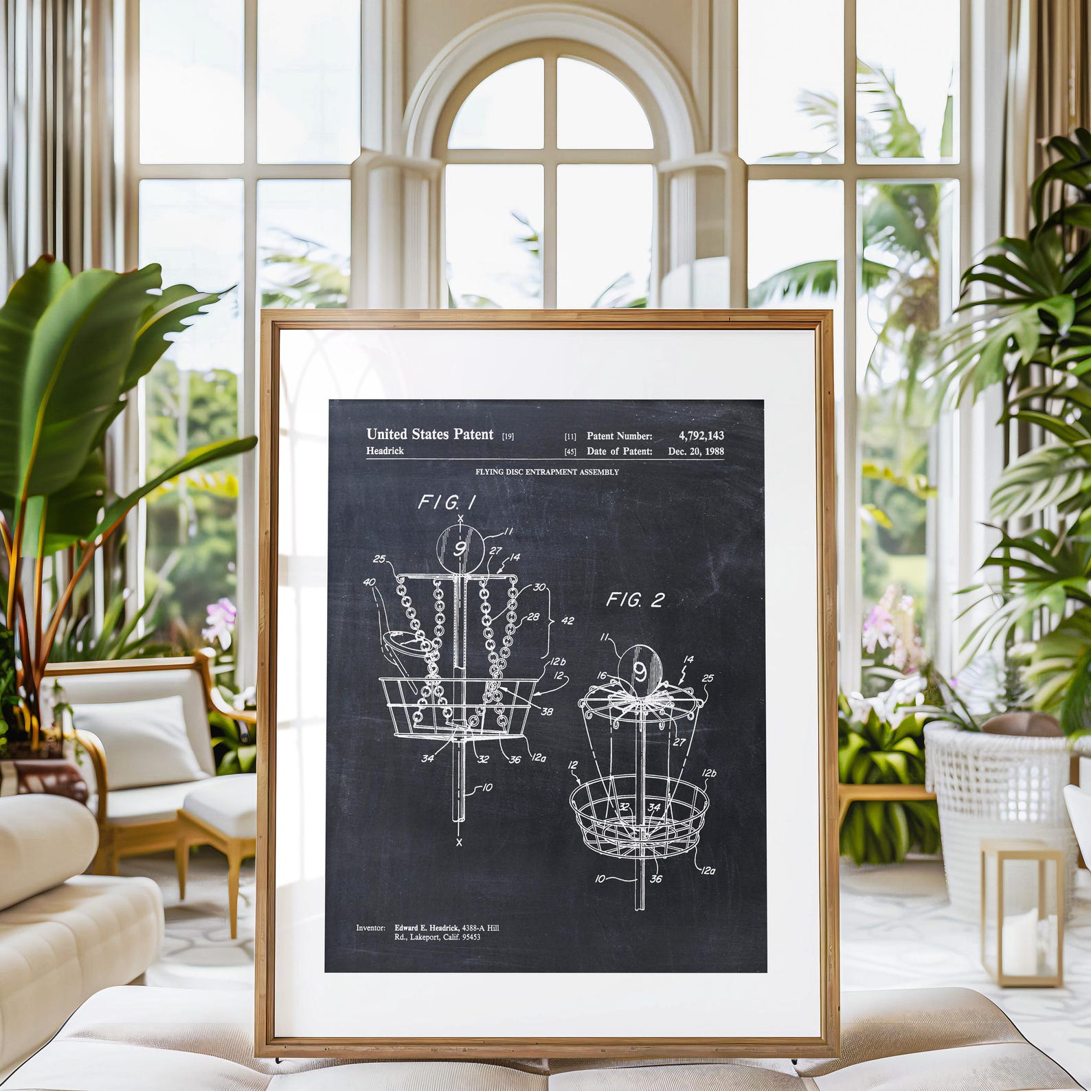 Disc Golf Patent Print - Patent Art Print - Patent Poster - Wall Art ...