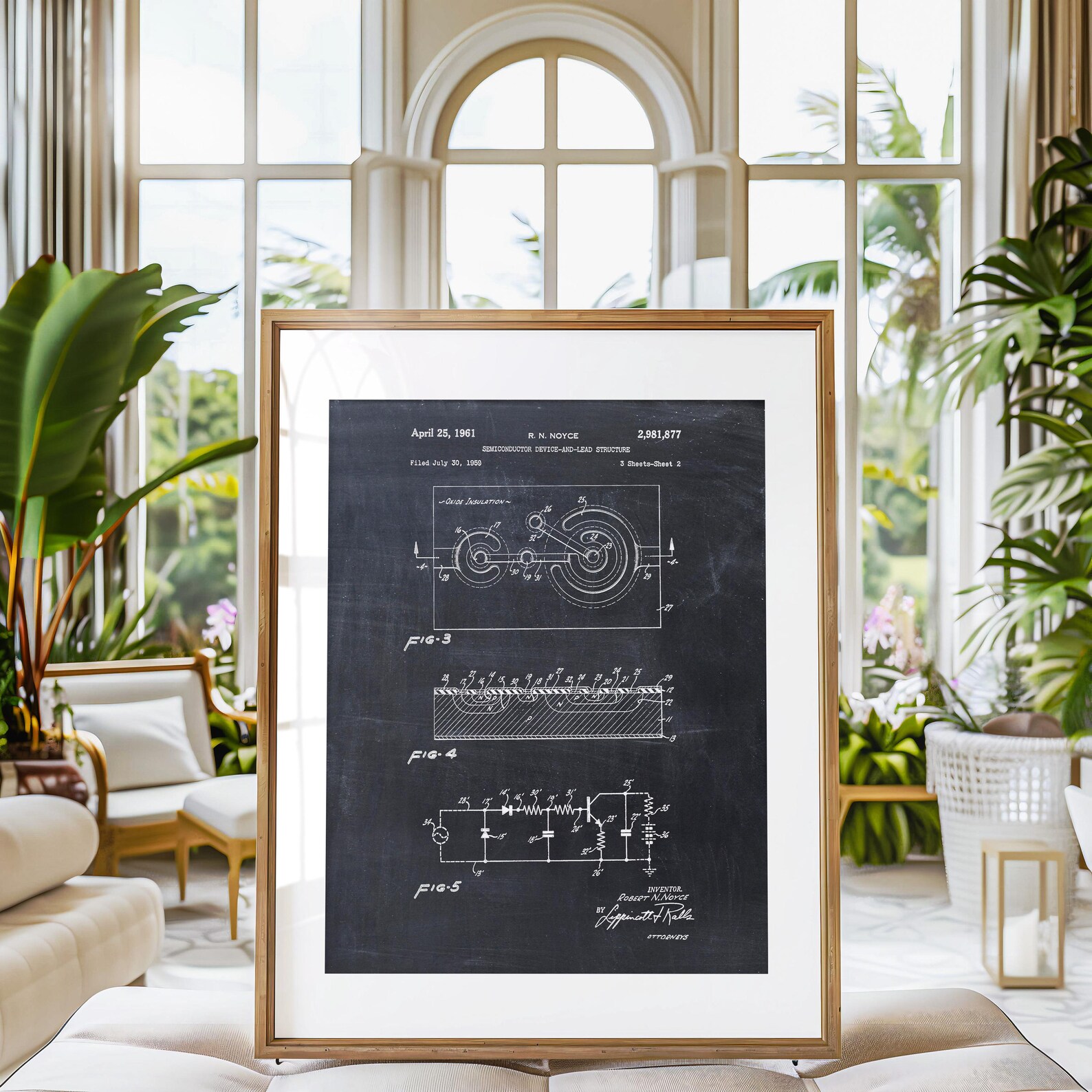 First Semiconductor Patent Print - Semiconductor Patent Art Print ...