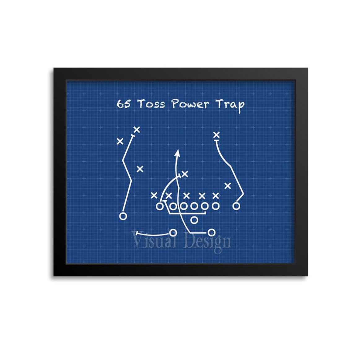 65 Toss Power Trap Football Play Football Art Kansas City - Etsy