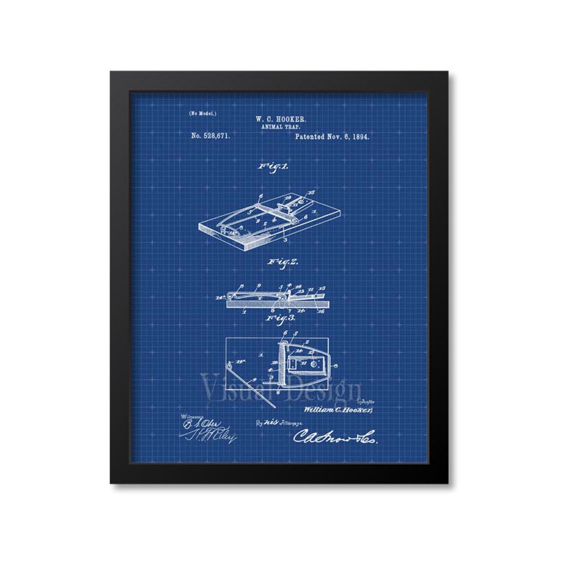 Mousetrap Patent Print Mouse Trap Pest Control Rodent - Etsy