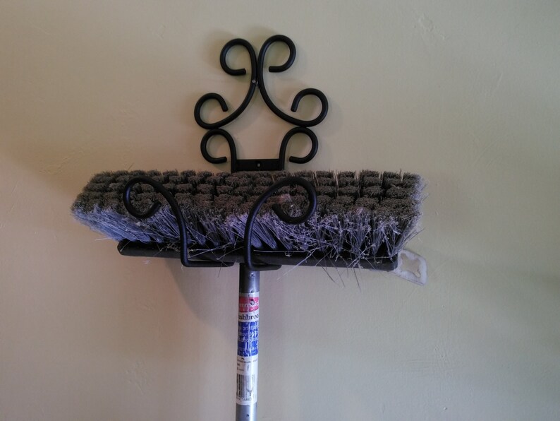 Metal broom rack mop rack broom or mop hanger broom or mop | Etsy