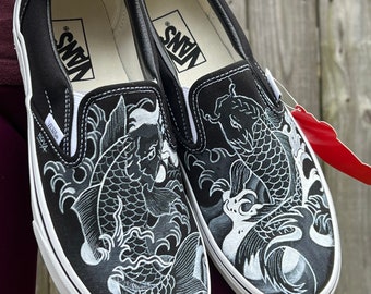 Custom Painted Vans Shoes - Etsy