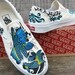 Japanese Koi Fish With Tribal Design Vans Slip on Hand Painted Custom ...