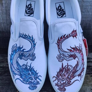 Black and White Dragon, Ice and Fire Dragon, Asian Dragon Custom Vans ...