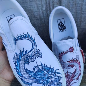 Black and White Dragon, Ice and Fire Dragon, Asian Dragon Custom Vans ...