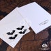 Bat Greeting Cards Single OR 4 Pack Christmas Card Pack Cute Bat ...