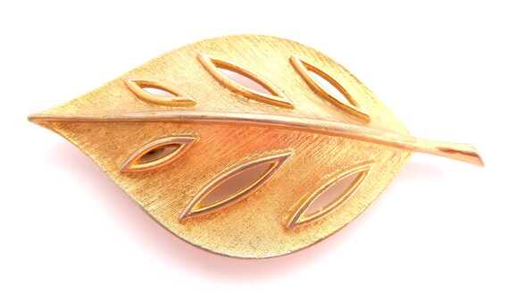 Vintage Modernist Style Leaf Design Open Work Detaile… - Gem