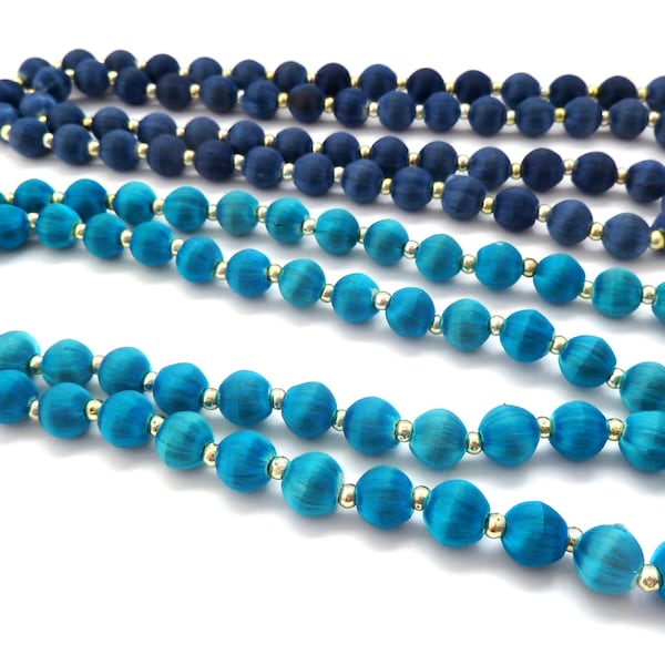 Dark Blue Beaded Fabric - Etsy