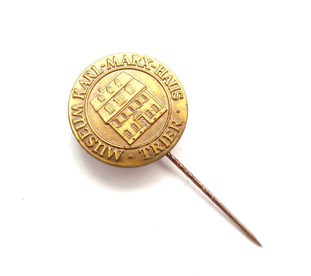 Vintage Rare Karl Marx Haus Musuem Souvenir Pin Brooch, Social History ...