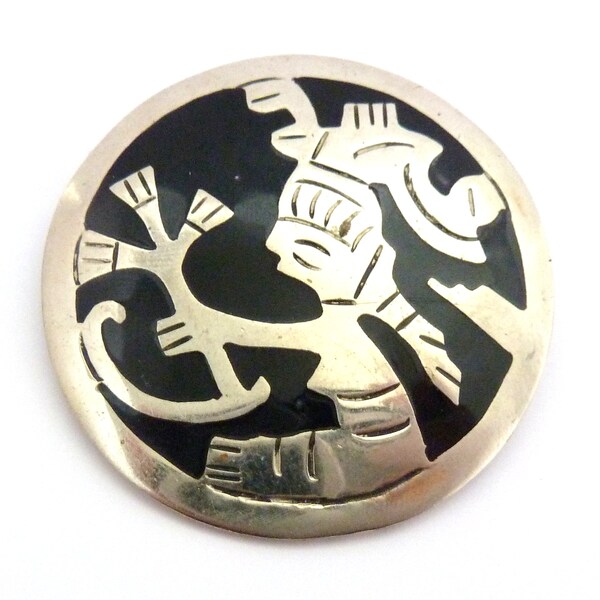 Aztec Brooch - Etsy UK