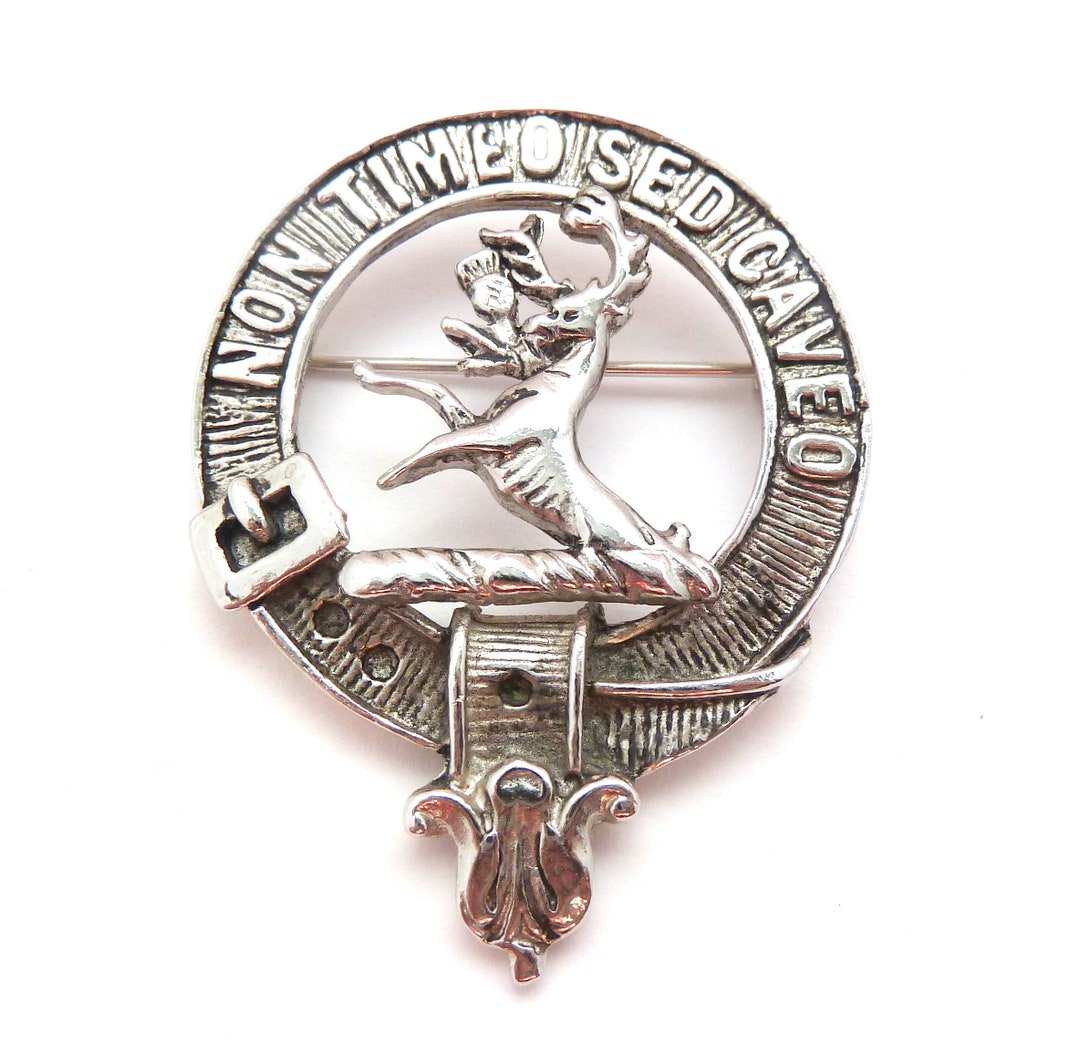 Vintage Large Scottish Clan Strachan Design Brooch by DB Danish Bowman ...