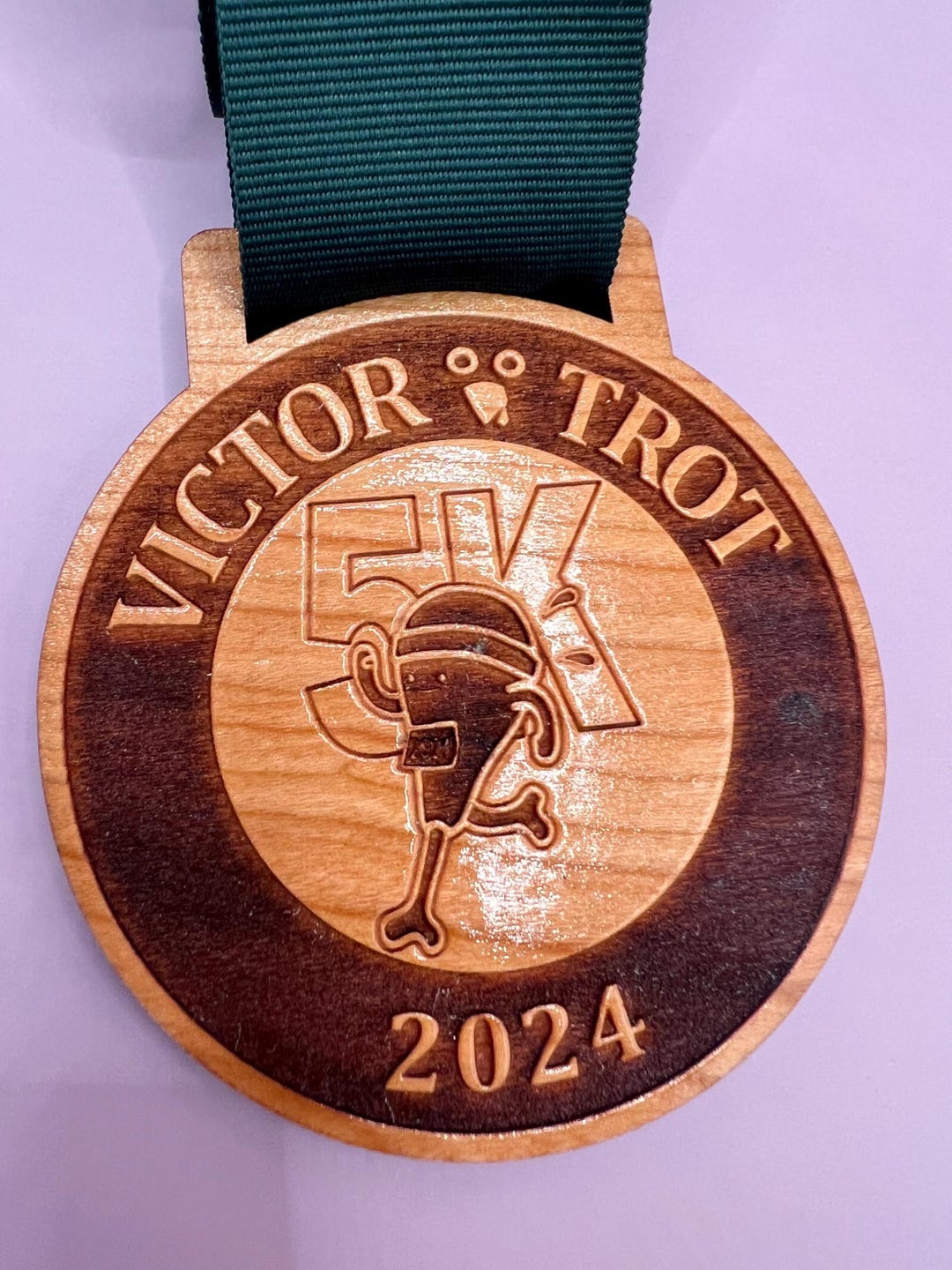 Custom Designed . Personalized . Wood Medal . Hand Finished . 5K . 1M ...