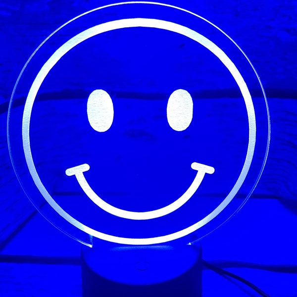 Smiley Face Lamp - Etsy