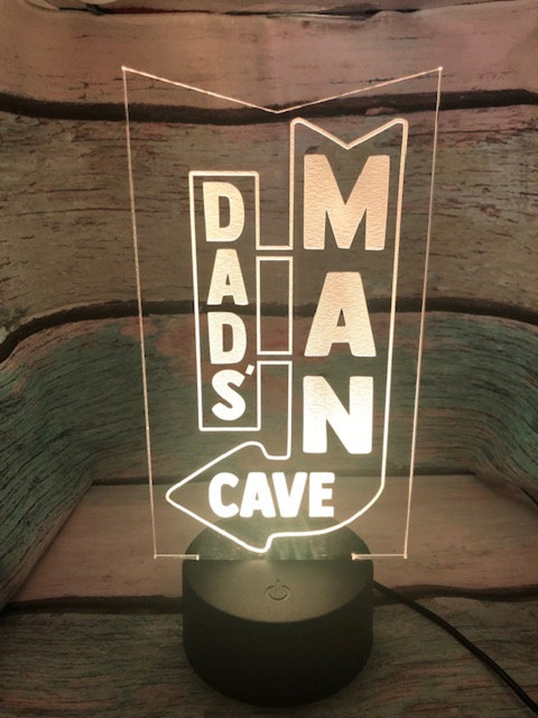 Dad's Man Cave LED Light - Etsy