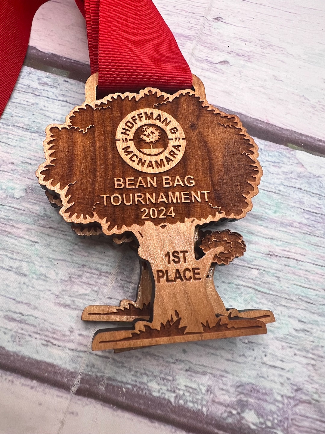 Custom Design . Wood Medals . Laser Engraved . Hand Finished . Running ...