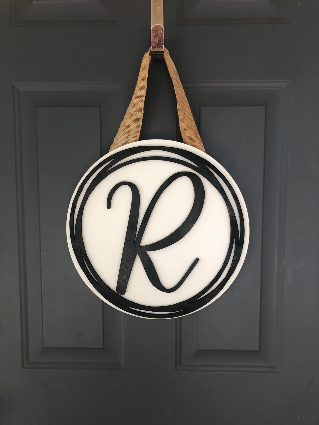 3D Wood Front Door Sign - Etsy