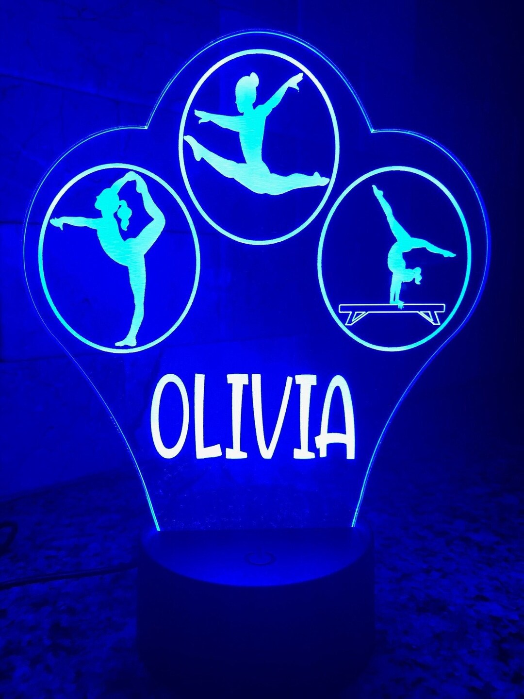 Personalized Gymnastics LED Desktop Light - Etsy