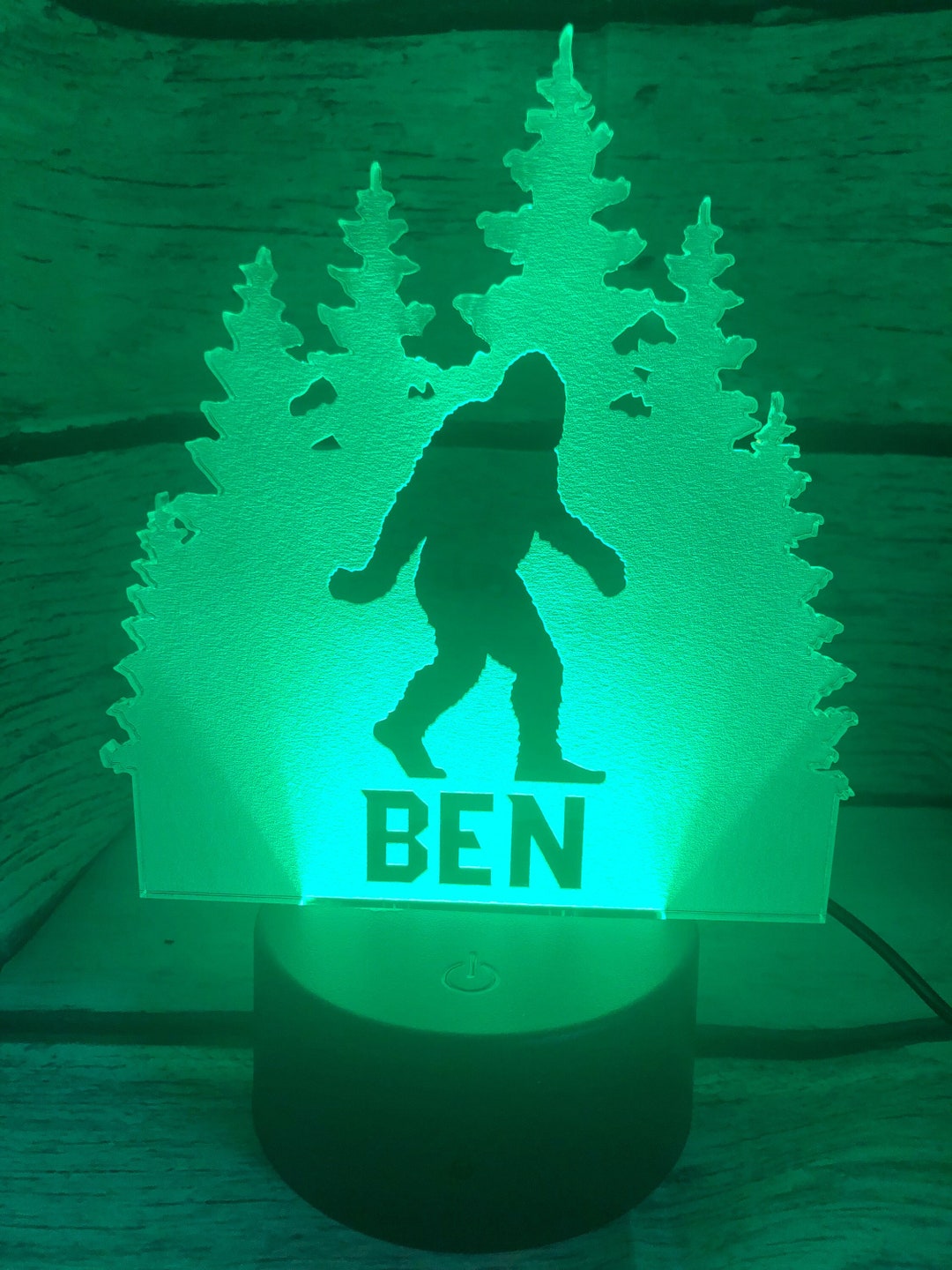Personalized Bigfoot LED Desk Light - Etsy