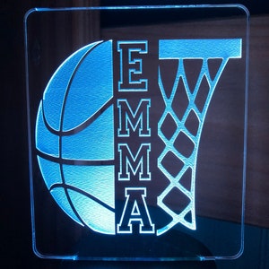 Basketball Personalized LED Light - Etsy