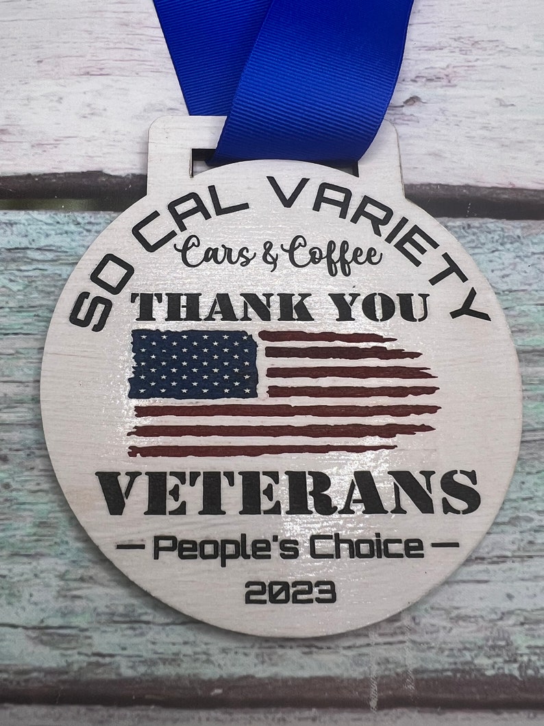 Custom Design . Car Show . Hand Painted . Wood Medals . - Etsy