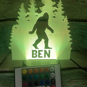 Personalized Bigfoot LED Desk Light - Etsy