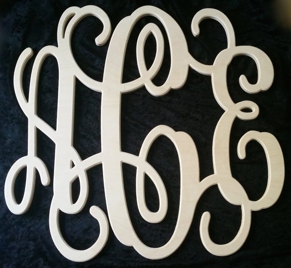 Rustic Carved Monograms