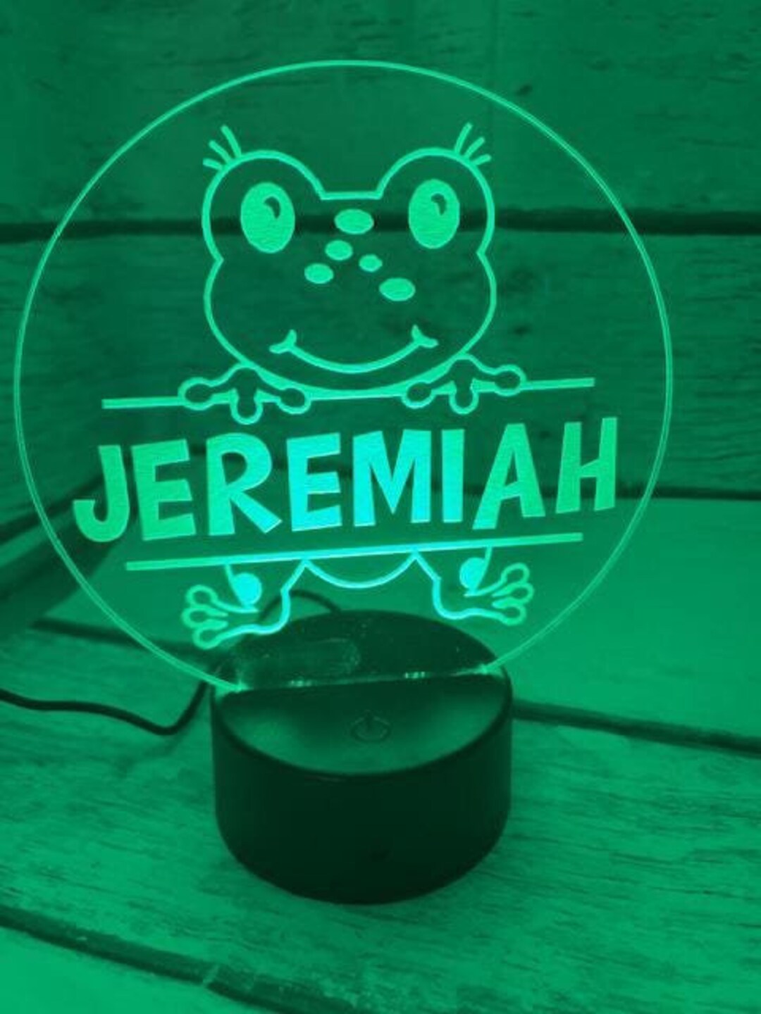 LED . Light . Bullfrog . Personalized . Night Light . - Etsy