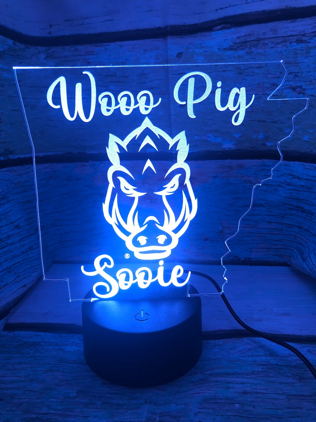Arkansas Wooo Pig Sooie LED Desk Light - Etsy