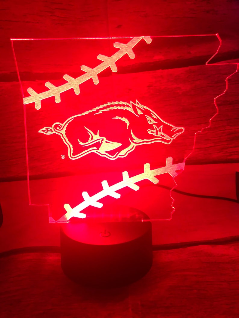 Arkansas State Razorback LED Desk Light - Etsy