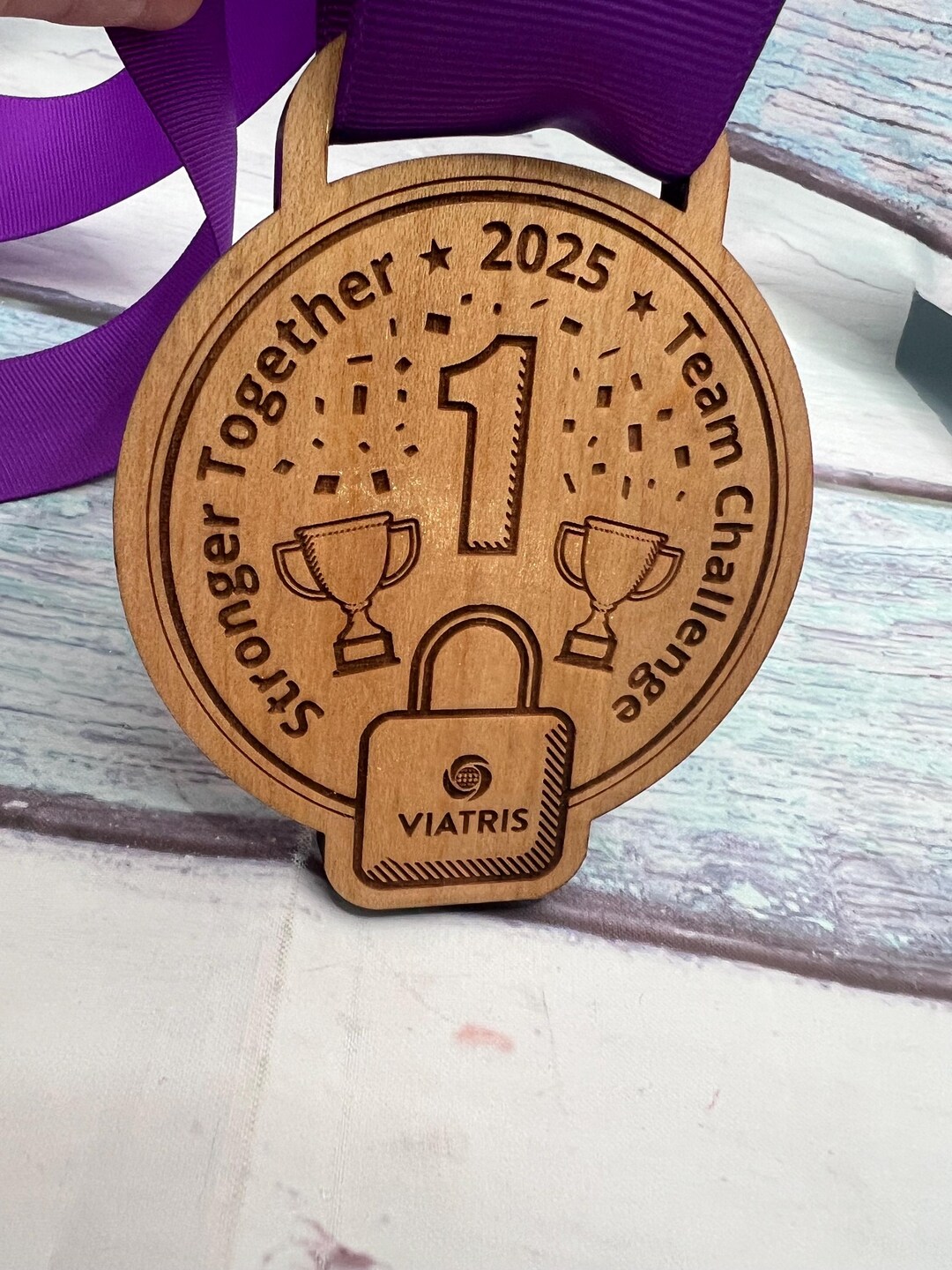 Custom Design . Wood Medal . Laser Engraved . Hand Finished . Awards ...