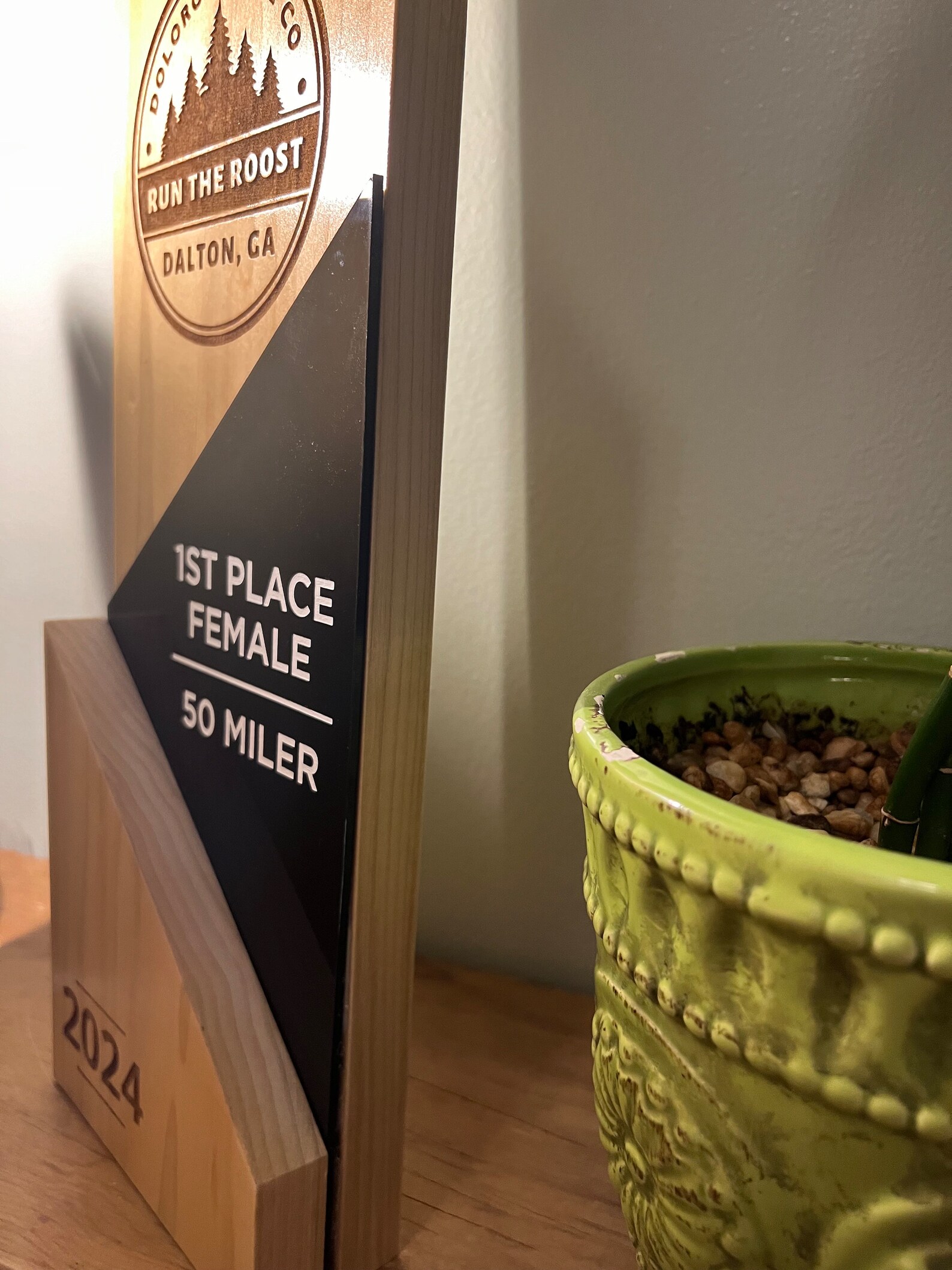 Acrylic and Wood Trophy . Laser Engraved . Hand Finished . Awards . - Etsy