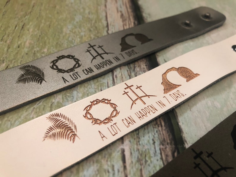 Easter Leather Cuff Bracelets | Etsy