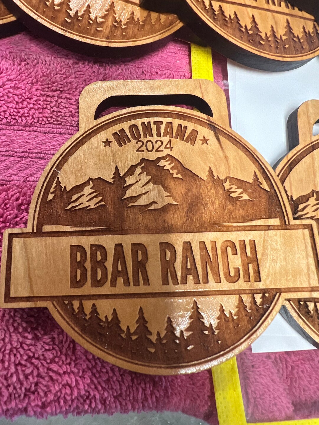 Custom Design . Wood Medal . Laser Engraved . Hand Finished . Awards ...