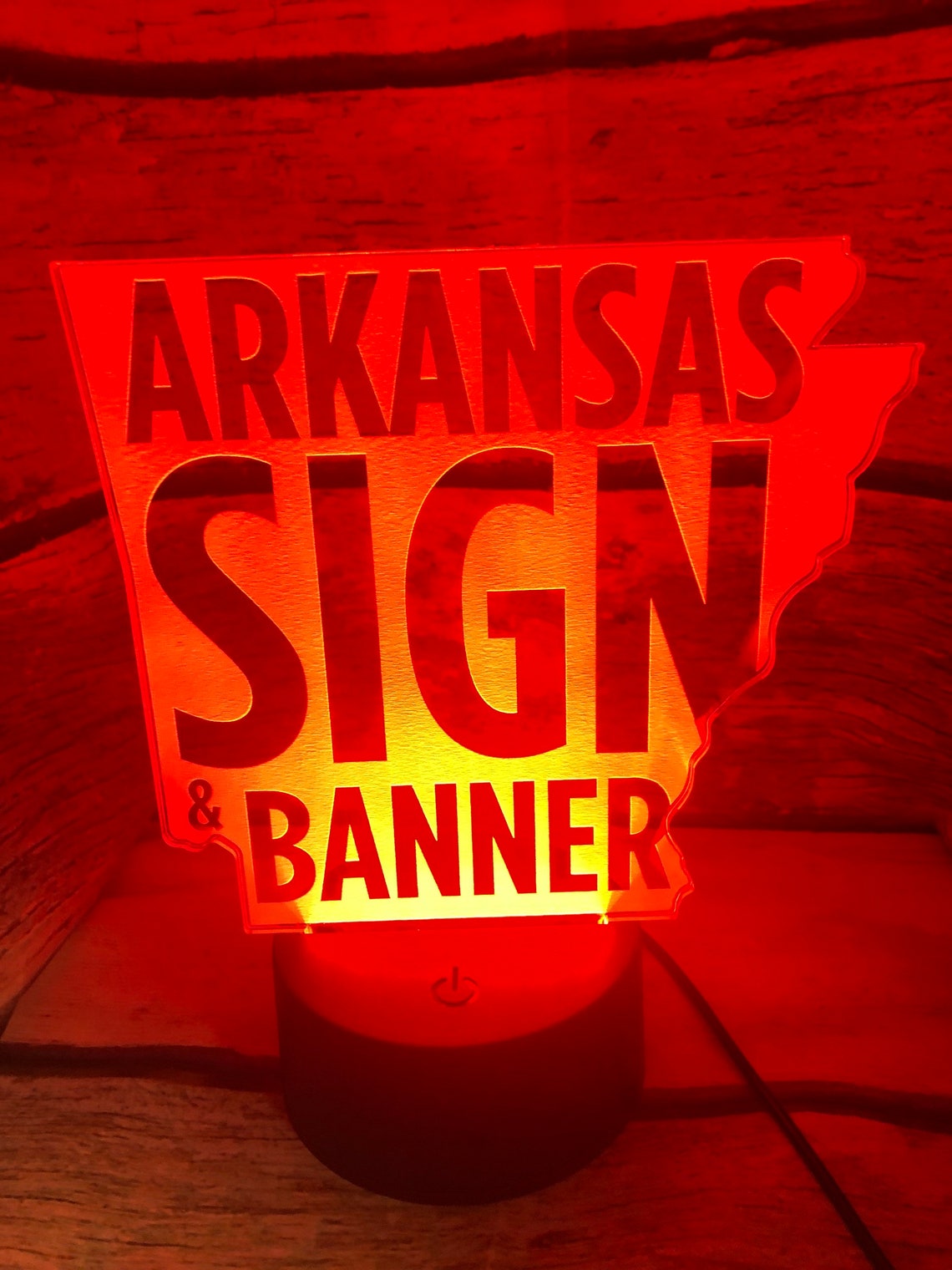 Business Logo LED Tabletop Light - Etsy