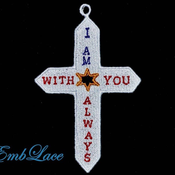 Pastor Cross Embroidery Design - Etsy