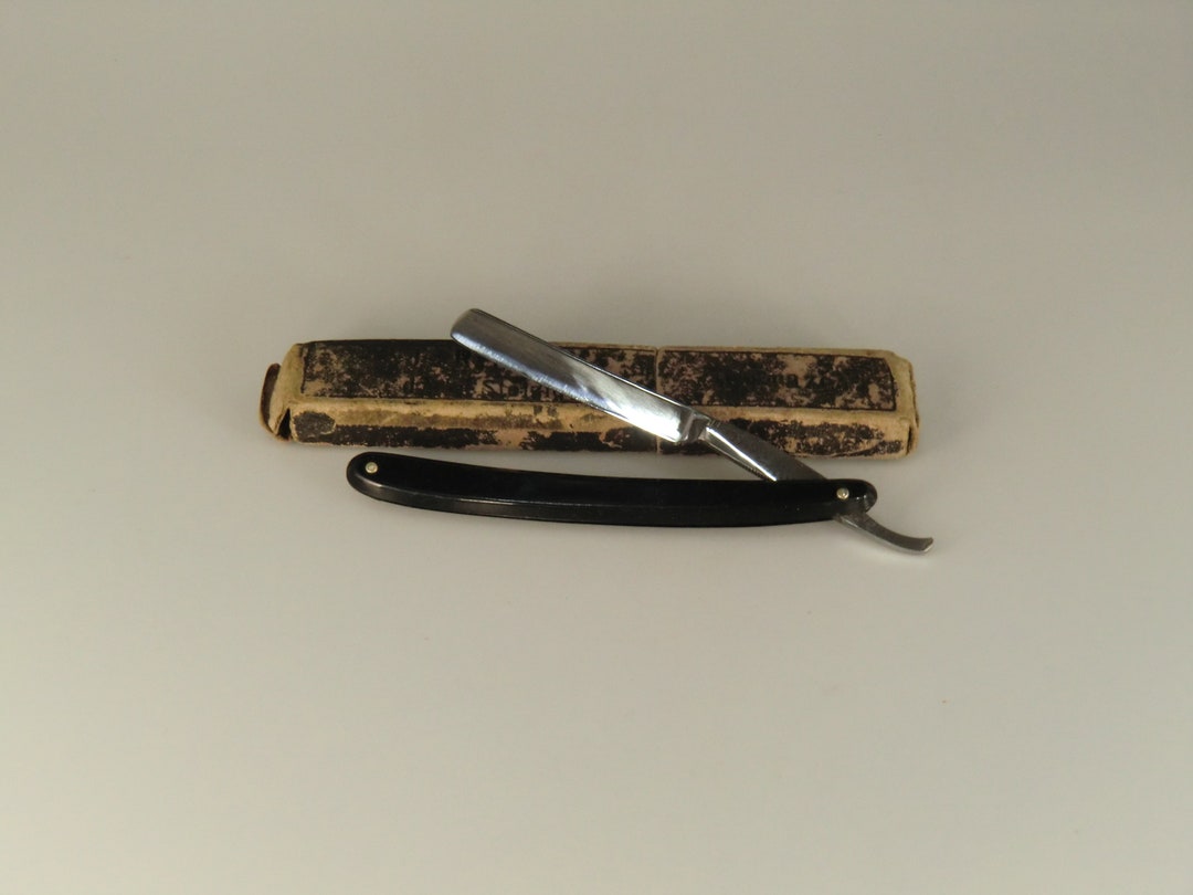 Antique COLLECTIBLE Solingen Germany Straight Razor Rasiermesser With ...