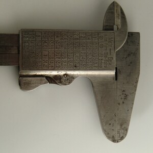 Vintage Marked German Mauser Micrometer Slide Steel Caliper With ...