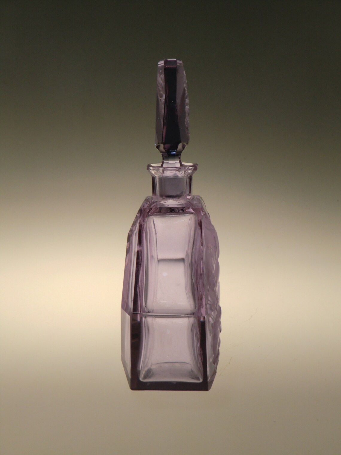 Bohemian Czech Art Deco Alexandrite Glass Perfume Bottle | Etsy