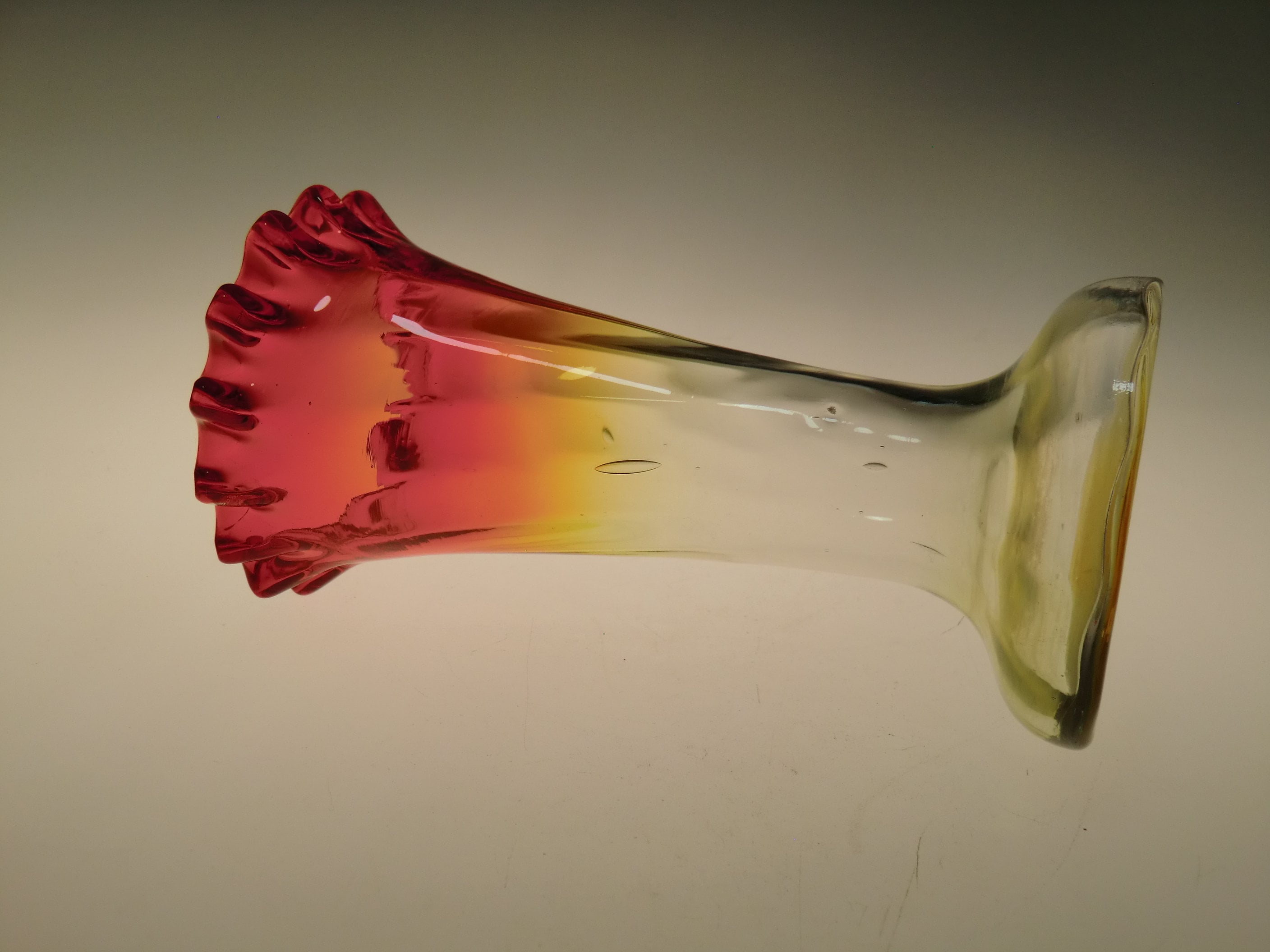 Bohemian Czech Art Glass Vase by Jan Gabrhel for Chlum U - Etsy