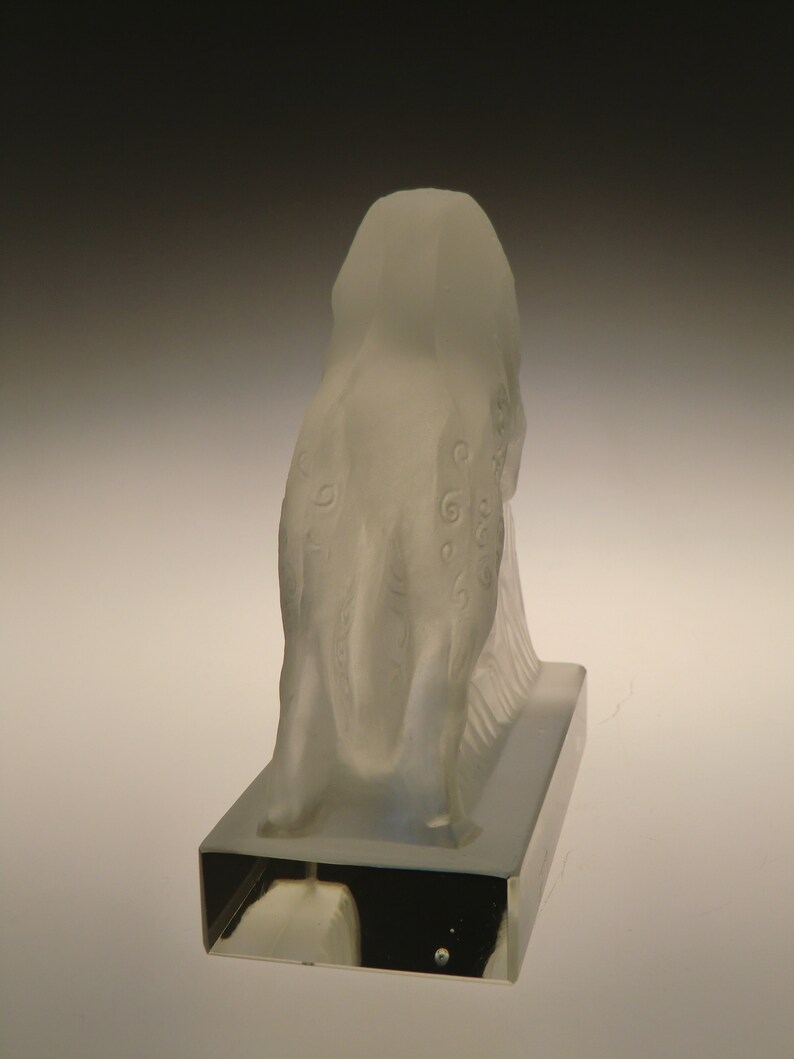 Bohemian Czech Art Deco Ram Glass Figurine Sculpture - Etsy